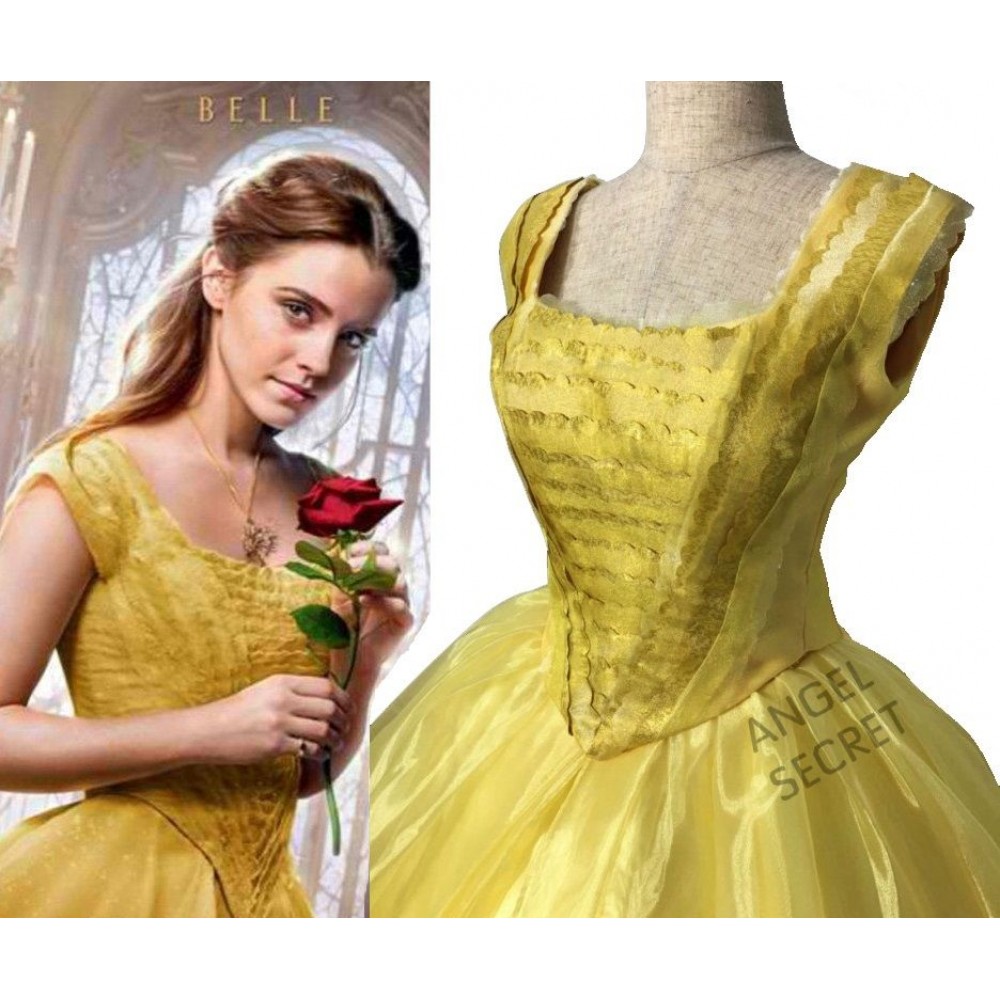 P210 COSPLAY beauty and beast princess belle Costume tailor made 2017 ...
