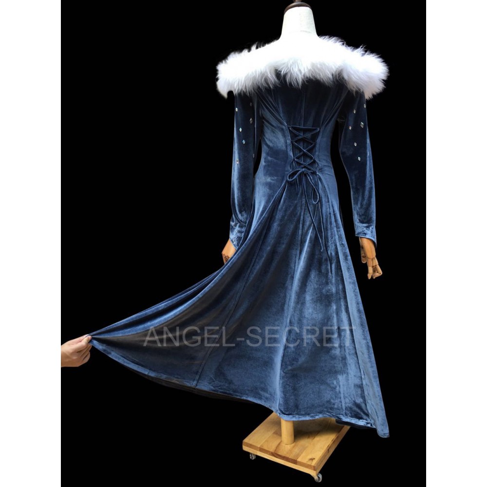 J997 OLAF'S FROZEN ADVENTURE Elsa dress Short Cape version (175CM)