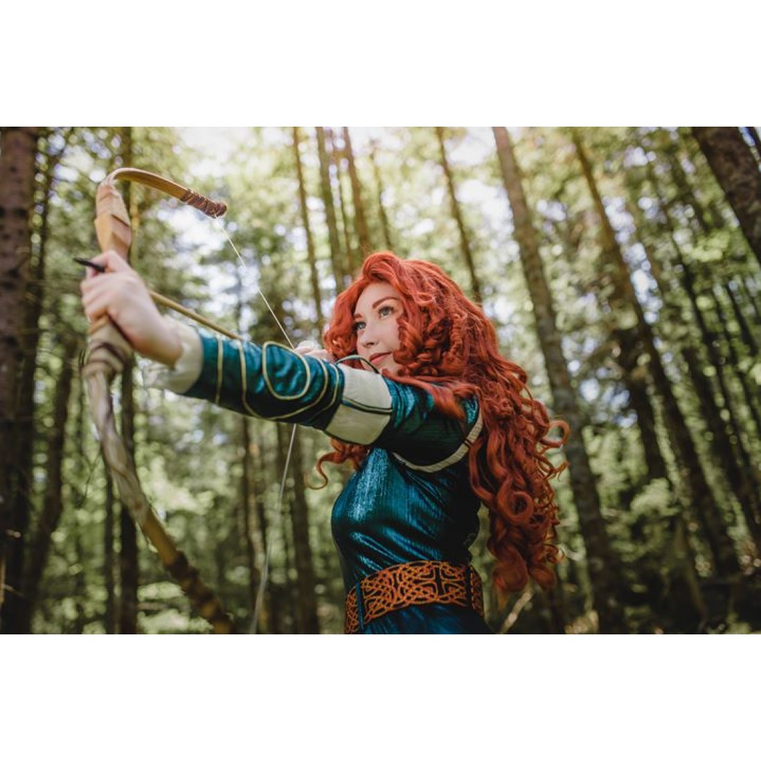 p160 Merida gown brave Movies Cosplay Costume dress