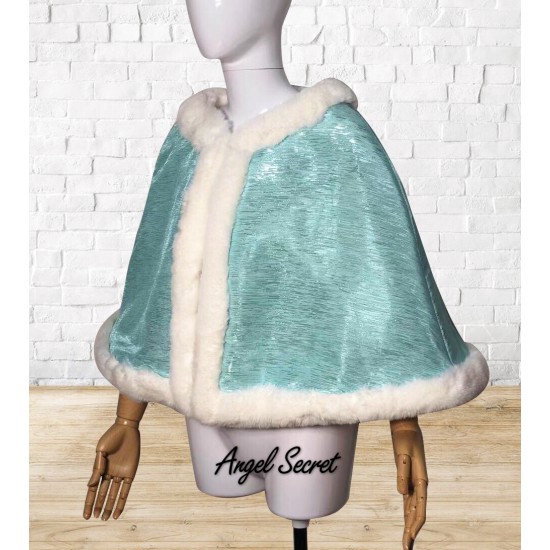 c178 Ariel teal cape