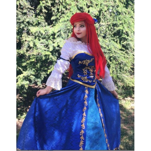c178 Ariel teal cape